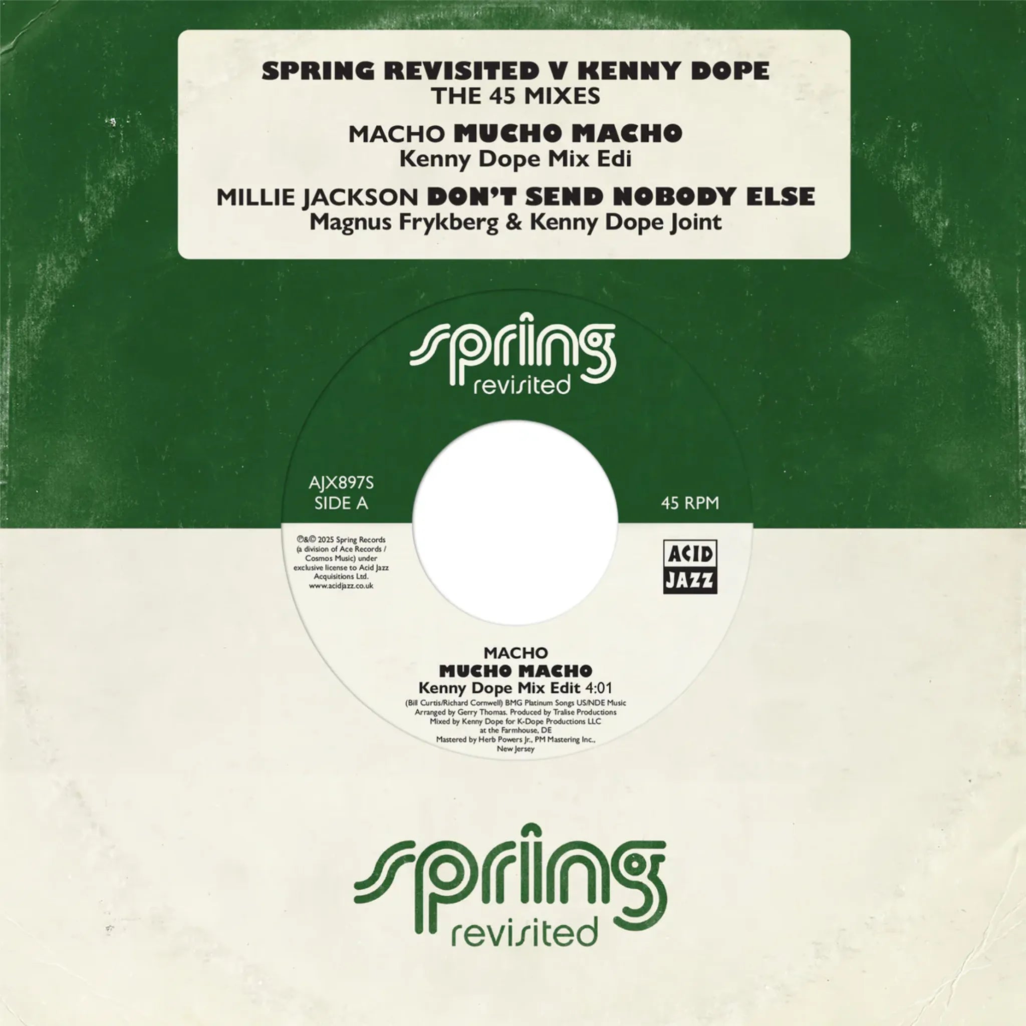 Macho / Millie Jackson - Spring Revisited vs. Kenny Dope: The 45 Remix ...